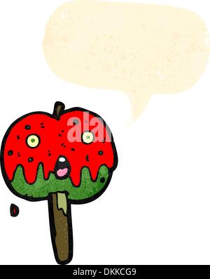 With sign candy apple character cartoon Stock Vector Image & Art - Alamy