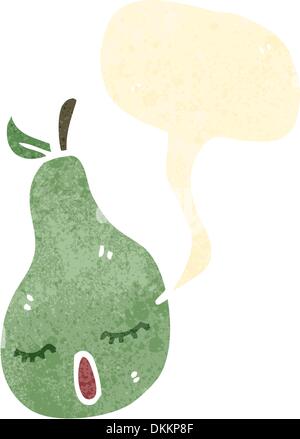 A cartoon illustration of a pear singing Stock Vector Image & Art - Alamy