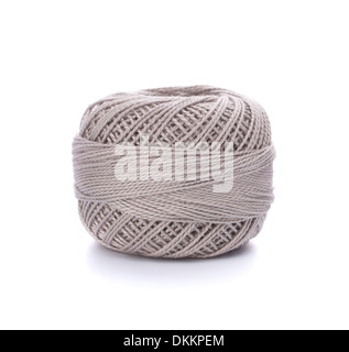 spool of grey thread isolated on white background Stock Photo - Alamy