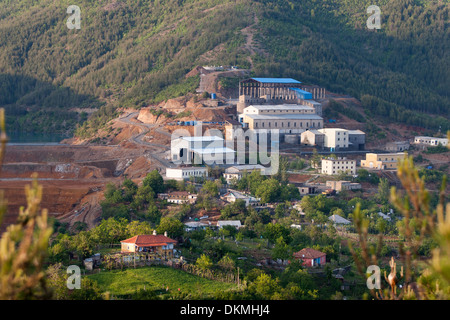 Copper Enrichment Plant in Fushe Arrez, Albania Stock Photo - Alamy