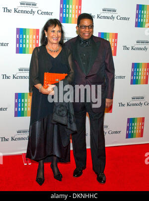 Herbie Hancock and his wife, Gigi Hancock, arrive for the formal Artist ...