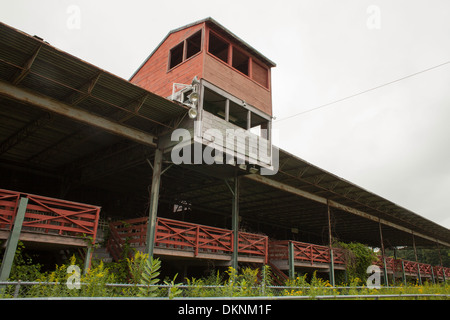 Old scoreboard of an abandoned horse track at old fairgrounds in Great ...