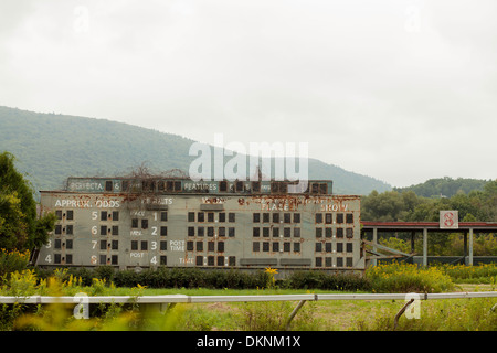 The stands of an abandoned horse track at old fairgrounds in Great ...