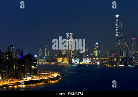 Nice harbor by night Stock Photo - Alamy
