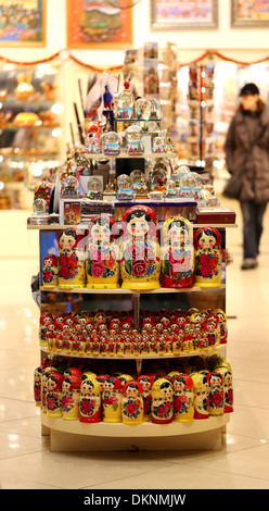 Woman painting nested doll - russian matryoshka Stock Photo - Alamy