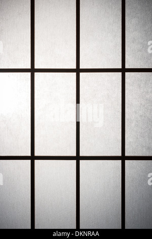 Traditional Japanese rice paper window with sliding wooden frame Stock ...