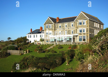 The Housel Bay Hotel on the Lizard peninsular in Cornwall, UK Stock ...