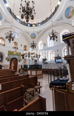 Hurva synagogue interior in the Jewish Quarter of the Old City of ...