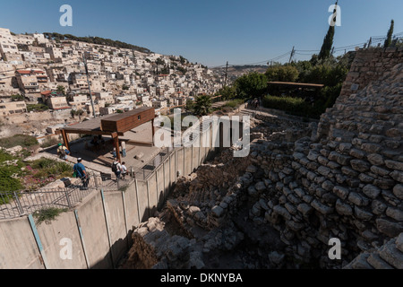 Jerusalem, Israel. The village of Silwan as seen from the "City of ...