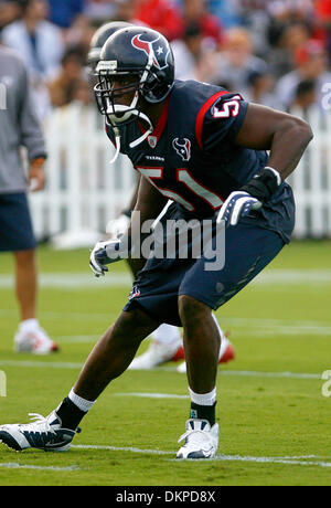 Houston Texans linebacker Chaun Thompson (51) during a training camp ...
