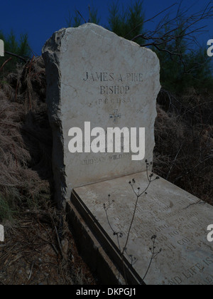 Cemetery and graveside of Bishop James A Pike ,Jaffa Israel Stock Photo ...