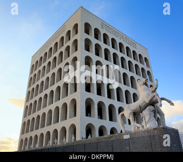 Rome, EUR the Square Colosseum (Colosseo quadrato). Architects ...