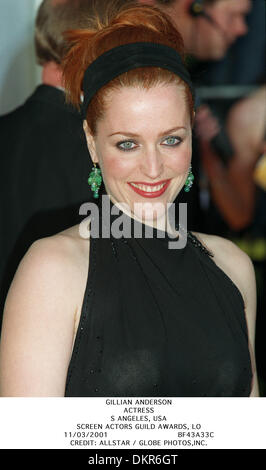 GILLIAN ANDERSON.ACTRESS.S ANGELES, USA.SCREEN ACTORS GUILD AWARDS, LO ...