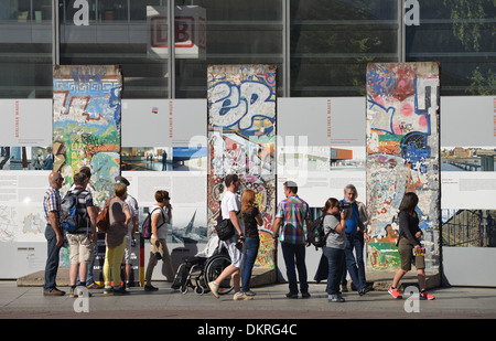 Reste, Berliner Mauer, Potsdamer Platz, Berlin, Deutschland ...