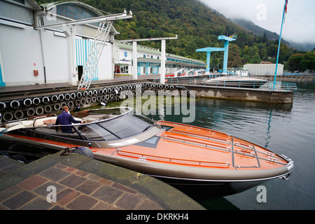The Riva yacht factory on Lake Iseo, Sarnico, Italy Stock Photo - Alamy