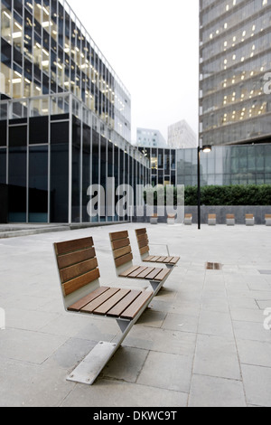 Chairs, 22 @, area of Poblenou, Sant Martí, Barcelona, Spain Stock ...