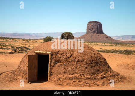 Hogan, hut, monument valley, USA, United States, America, Arizona ...