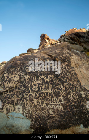 prehistoric, rock art, grapevine canyon, Nevada, USA, United States ...