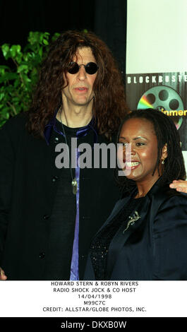 Radio Shock jock Howard Stern displays his book "Private Parts" at a ...