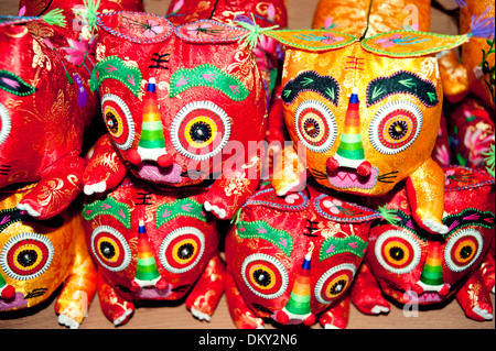 Chinese arts and crafts, cloth tiger Stock Photo - Alamy
