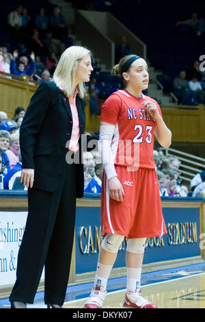 North Carolina State's Marissa Kastanek (23) and teammate Brittany ...