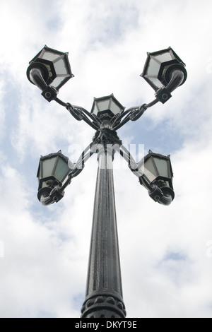 Old-fashioned lamppost, view from below Stock Photo - Alamy