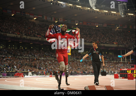 Blake Leeper (USA) wins Silver Men's 400m T44 final at the Olympic ...