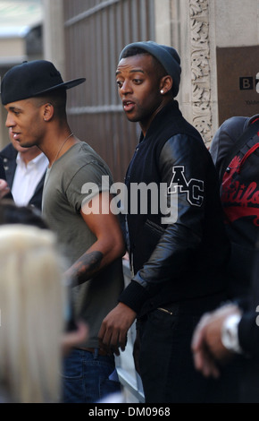 JLS (Aston Merrygold, Oritse Williams, Marvin Humes and JB) performing ...