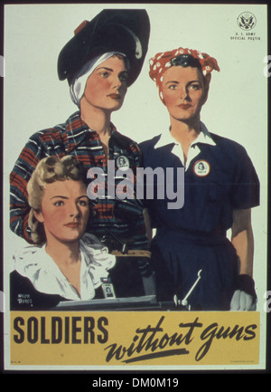 World War II, 'Soldiers without guns' poster, c. 1942 Stock Photo - Alamy