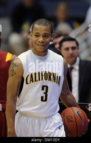 California guard #3 Jerome Randle reacts after having the ball stripped ...