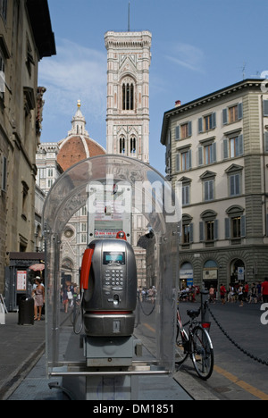 Florence, Italy: Public Telephone Box at Florence, the capital city of ...
