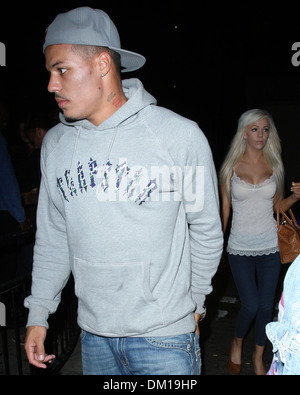 American track and field sprinter Ryan Bailey arriving at Rose club ...