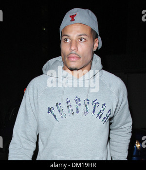 American track and field sprinter Ryan Bailey arriving at Rose club ...