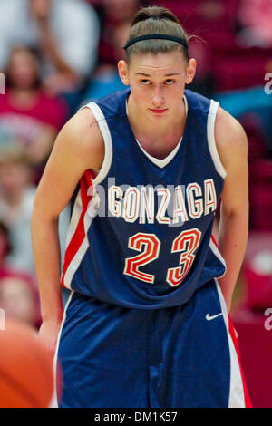 SPOKANE, WA - NOVEMBER 23: Gonzaga forward Filip Petrusev (3) scores ...