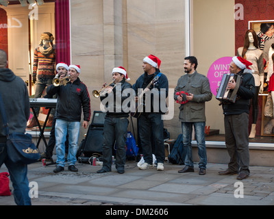 Buskers in Manchester Stock Photo - Alamy