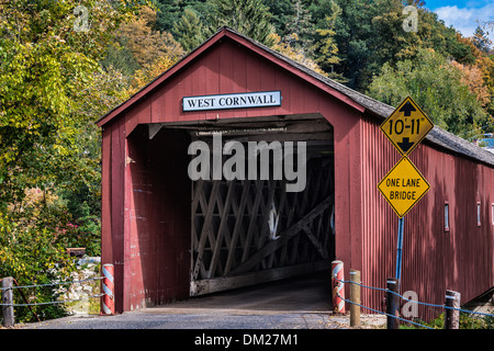 Covered Bridge West Cornwall, Connecticut, USA Stock Photo - Alamy