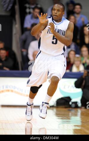 Villanova guard Maalik Wayns #5 drives past DePaul guard Jeremiah Kelly ...