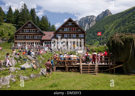 Switzerland Europe alp party Bollenwees tradition Alps mountain ...