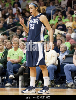 Villanova Forward Laura Sweeney (33) in game action between the Notre ...