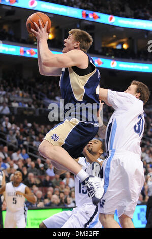 Notre Dame forward Luke Harangody #44 during game action. Villanova ...