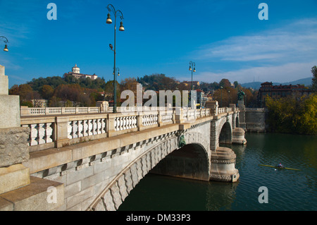 Ponte Umberto I bridge central Turin city Piedmont region northern ...