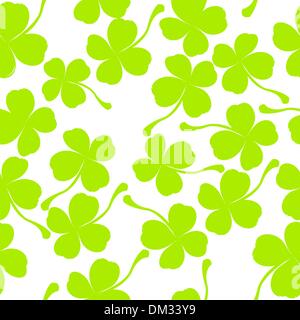 Clover leaves seamless vector pattern. Floral print. 10 eps Stock ...