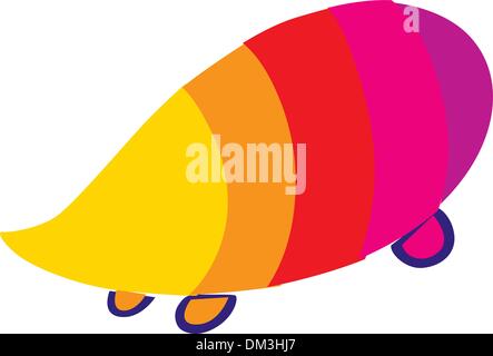 Cartoon illustration of cute rainbow hedgehog Stock Vector Image & Art ...