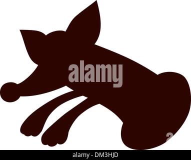 Cartoon illustration of Fox in burrow Stock Vector Image & Art - Alamy
