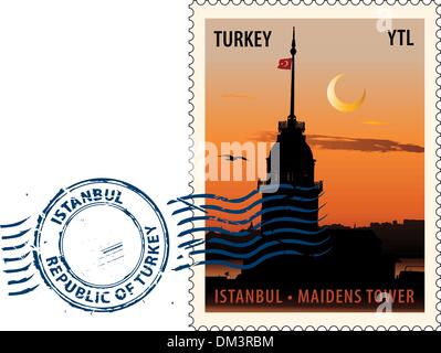 Postage stamp from Turkey in the Postal Stamps, Ataturk series issued ...