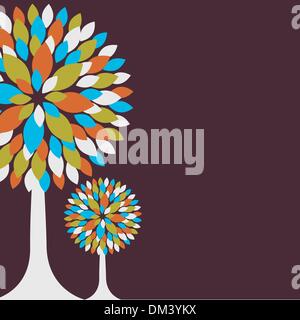 Color tree - vector illustration Stock Vector Image & Art - Alamy