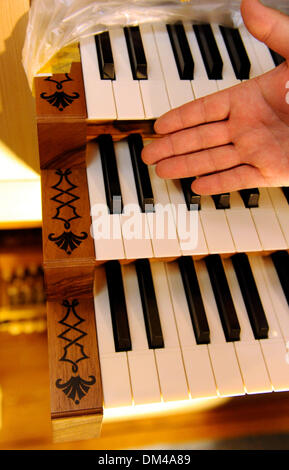 New mechanical organ is being installed by the representatives of Swiss ...