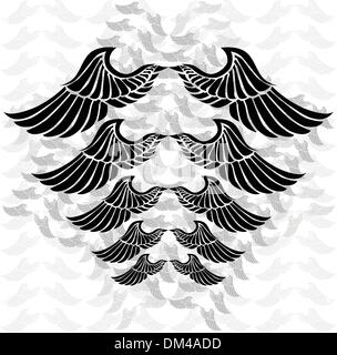 Pair Wings Stock Vector Image & Art - Alamy
