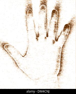 Editable vector grunge design of a hand Stock Vector Image & Art - Alamy