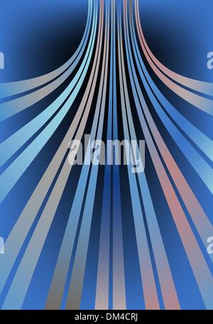 Abstract editable vector design of bent lines using gradients Stock ...